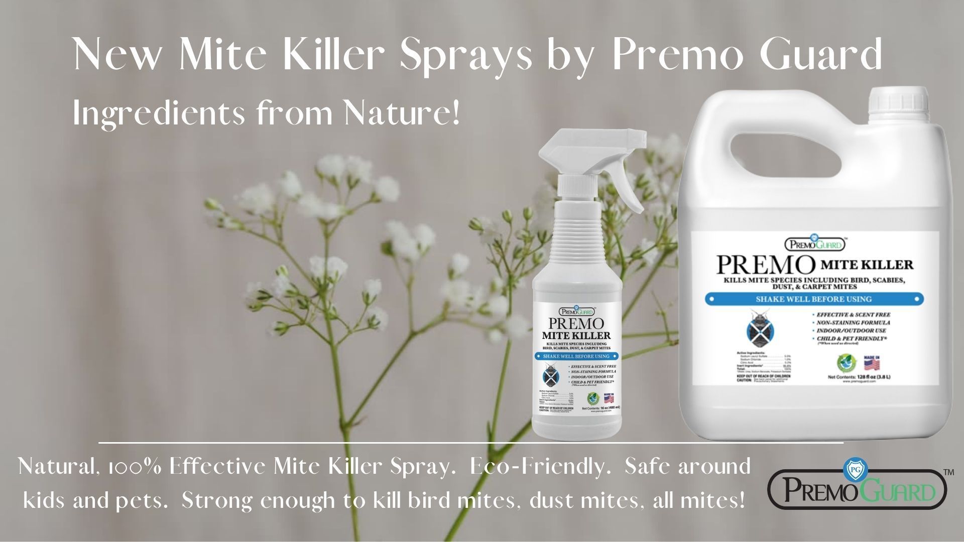 New Natural Mite Killer Spray from Premo Guard – Premo Natural Products