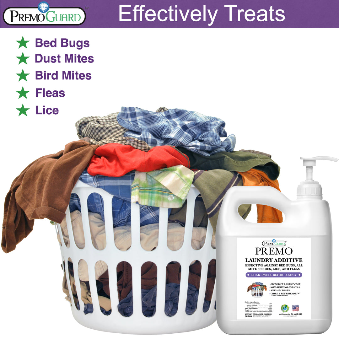 Bed Bug & Mite Killer Laundry Additive - 64 oz - All Natural Non-Toxic ...