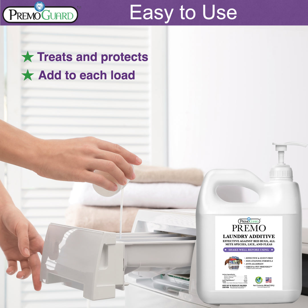 Bed Bug & Mite Killer Laundry Additive - 64 oz - All Natural Non-Toxic ...