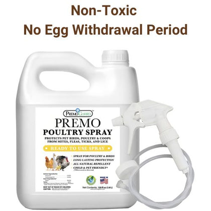 Poultry Spray 128 oz - All Natural Non Toxic - Plant Based All Natural ...