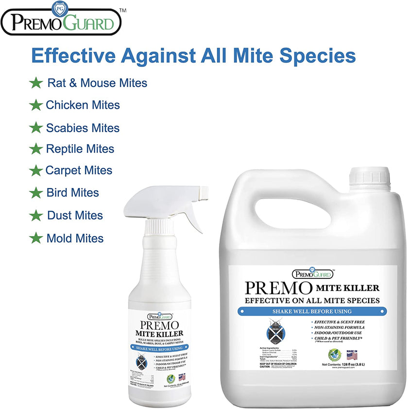 Mite Killer Spray 32 oz – By Premo Guard – Premo Natural Products