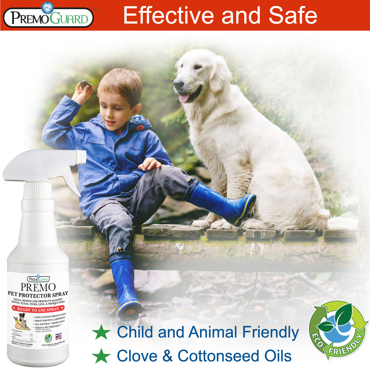 Pet Protector 32 oz - Plant Based All Natural Non-Toxic - By Premo Gua ...