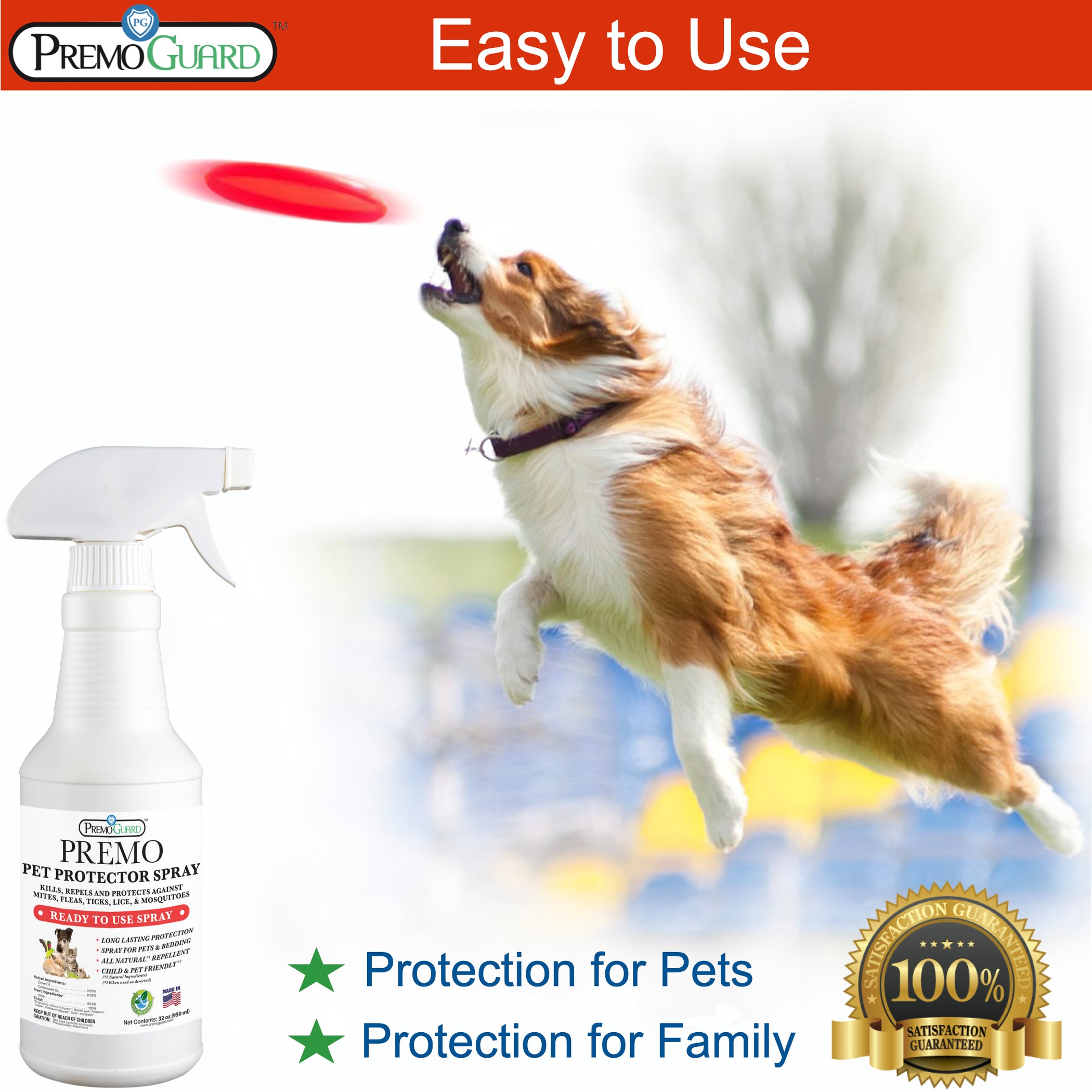 Pet Protector 32 oz - Plant Based All Natural Non-Toxic - By Premo Gua ...